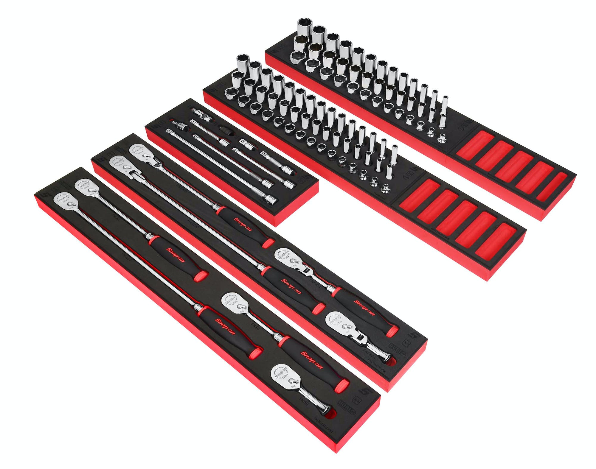 101 Pc 3/8" Drive Soft Grip General Service Foam Set (red ...