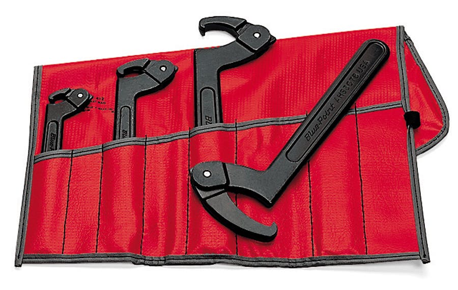 4 Pc Adjustable Hook Spanner Wrench Set (3/4-6-1/2") - 304AHSKA – Snap ...