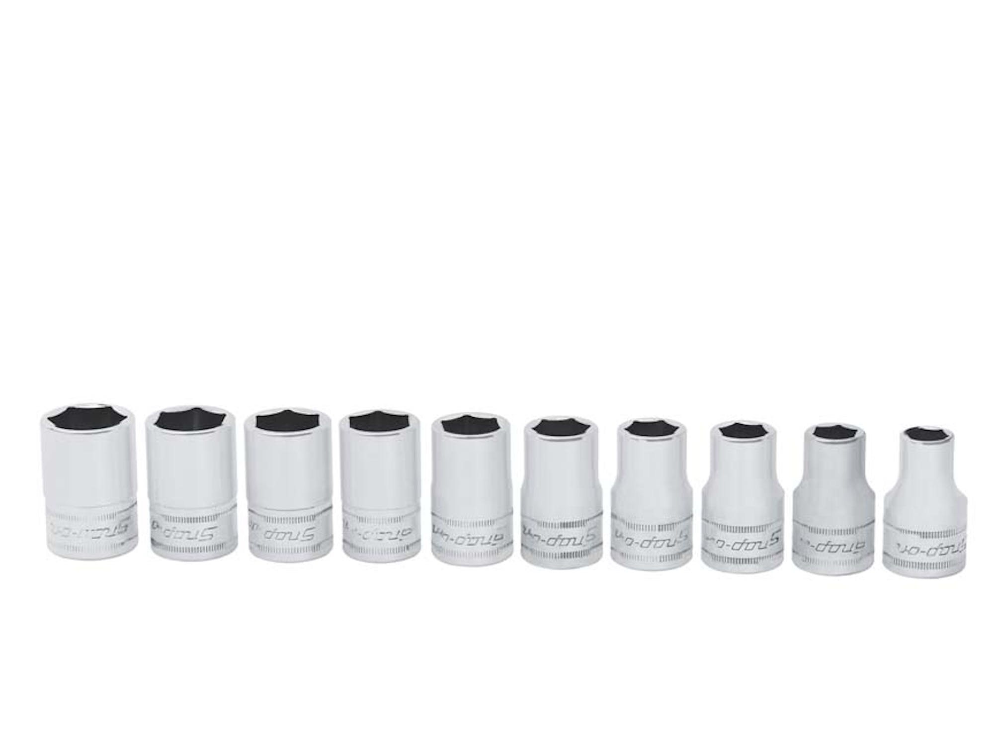 10 Pc 1/2" Drive 6-point Metric Flank Drive® Shallow Socket Set (10-19 ...