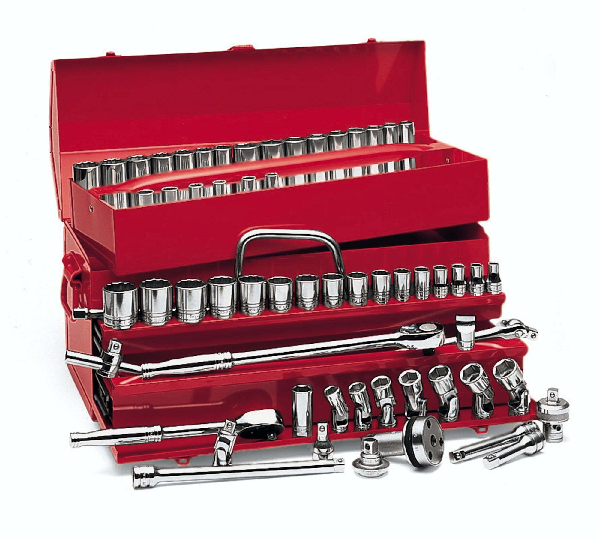 59 Pc 1/2" Drive 6-/12-point Sae Shallow/deep/universal General Service ...