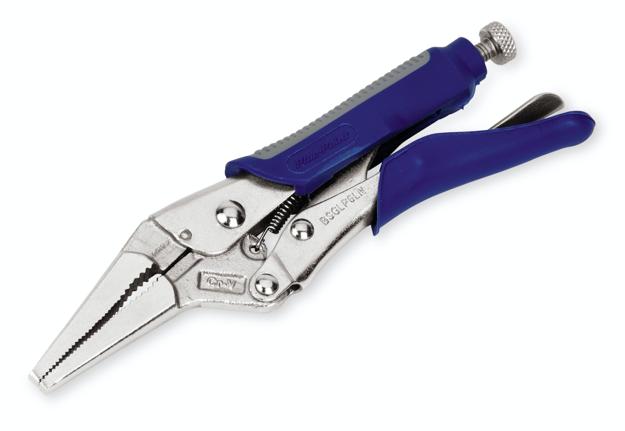 6" Soft Grip Long Nose Locking Pliers (blue-point®) - BSGLP6LN – Snap ...