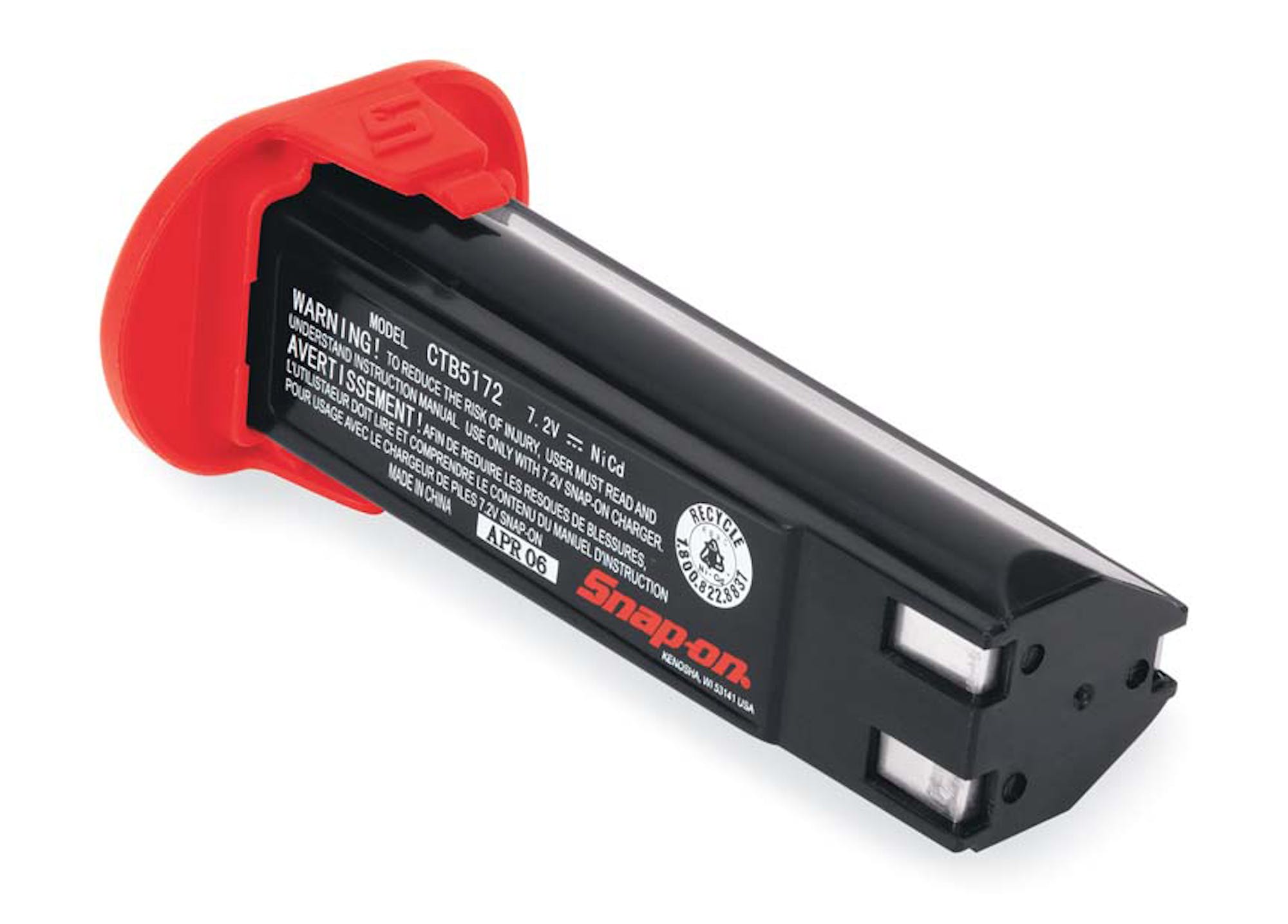 7.2 V Ni-cad Battery Pack (black/red) - CTB5172 – Snap-On Viet Nam