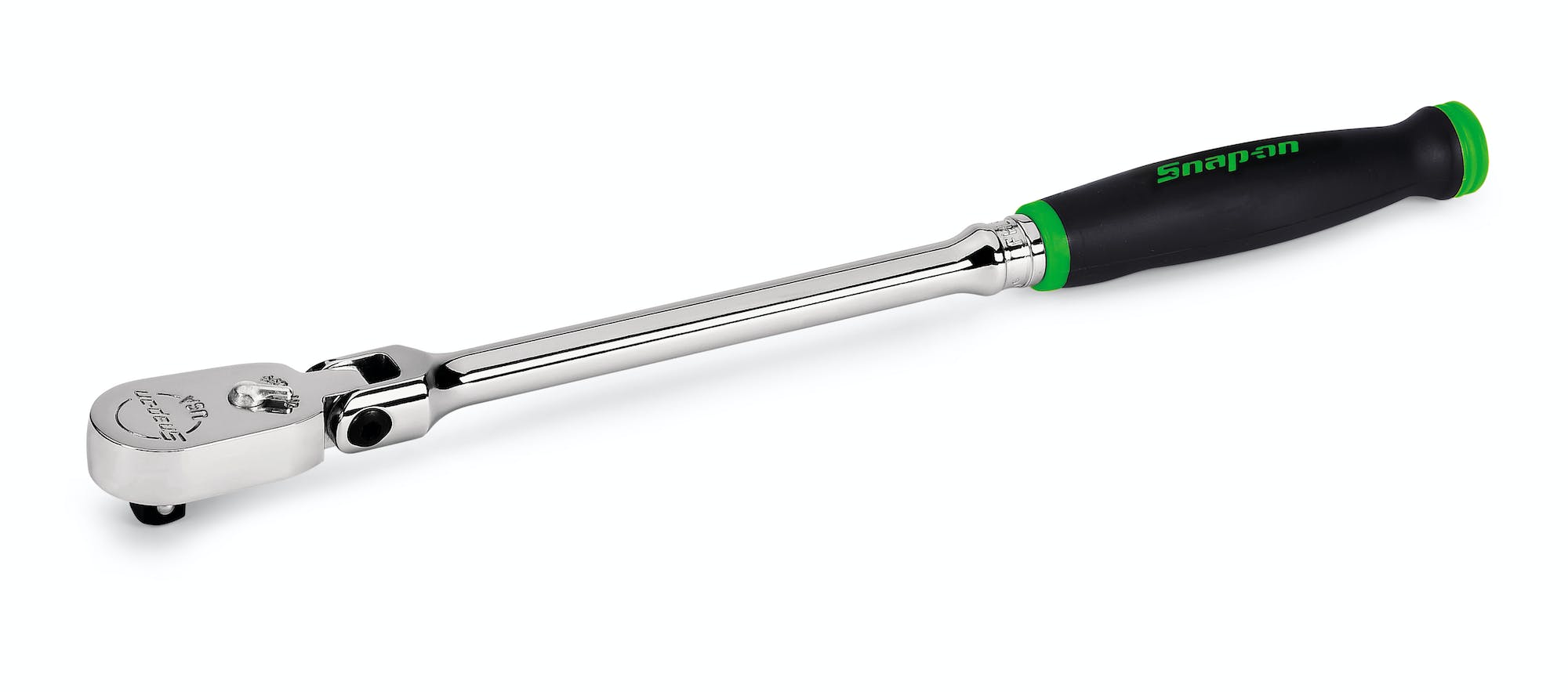 3/8" Drive Dual 80® Technology Soft Grip Long Handle Flex-head Ratchet ...