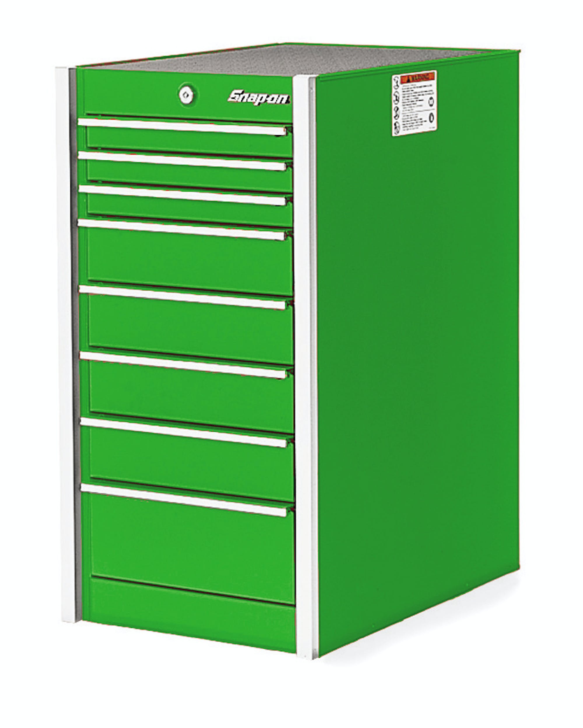 19" Eight-drawer Single Bank Masters Series End Cab (extreme Green ...