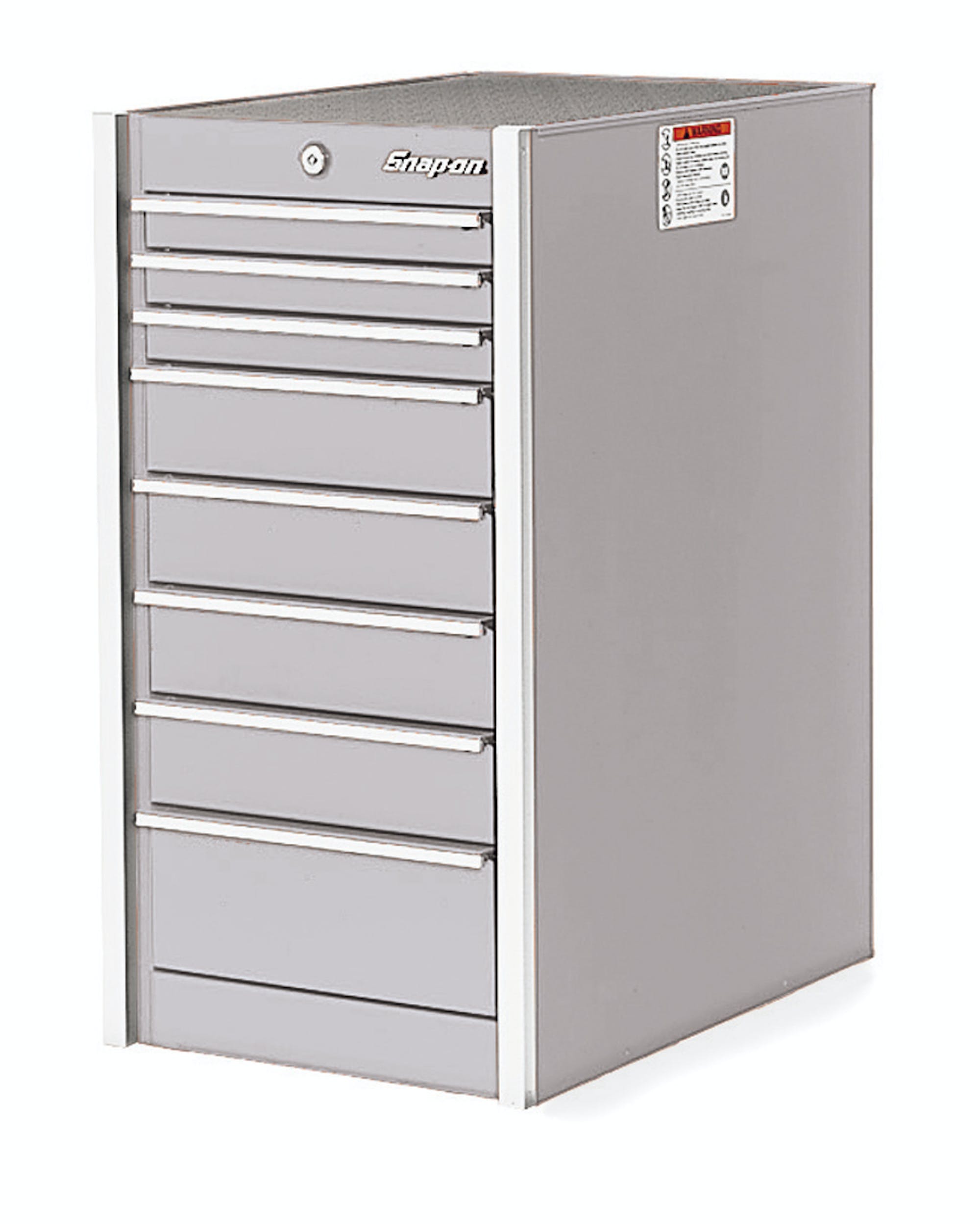 19" Eight-drawer Single Bank Masters Series End Cab (arctic Silver ...