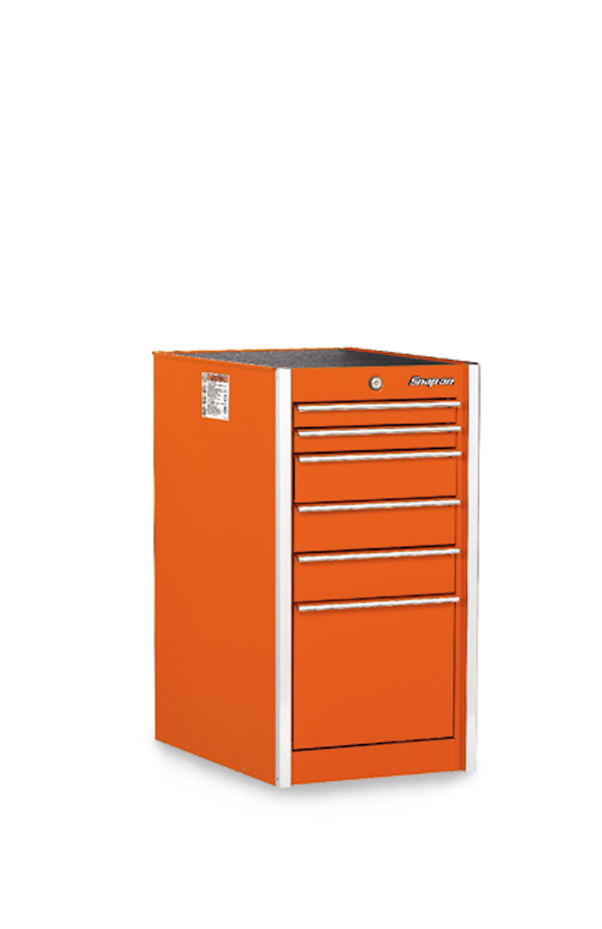 19" Six-drawer Single Bank Masters Series End Cabinet (electric Orange ...