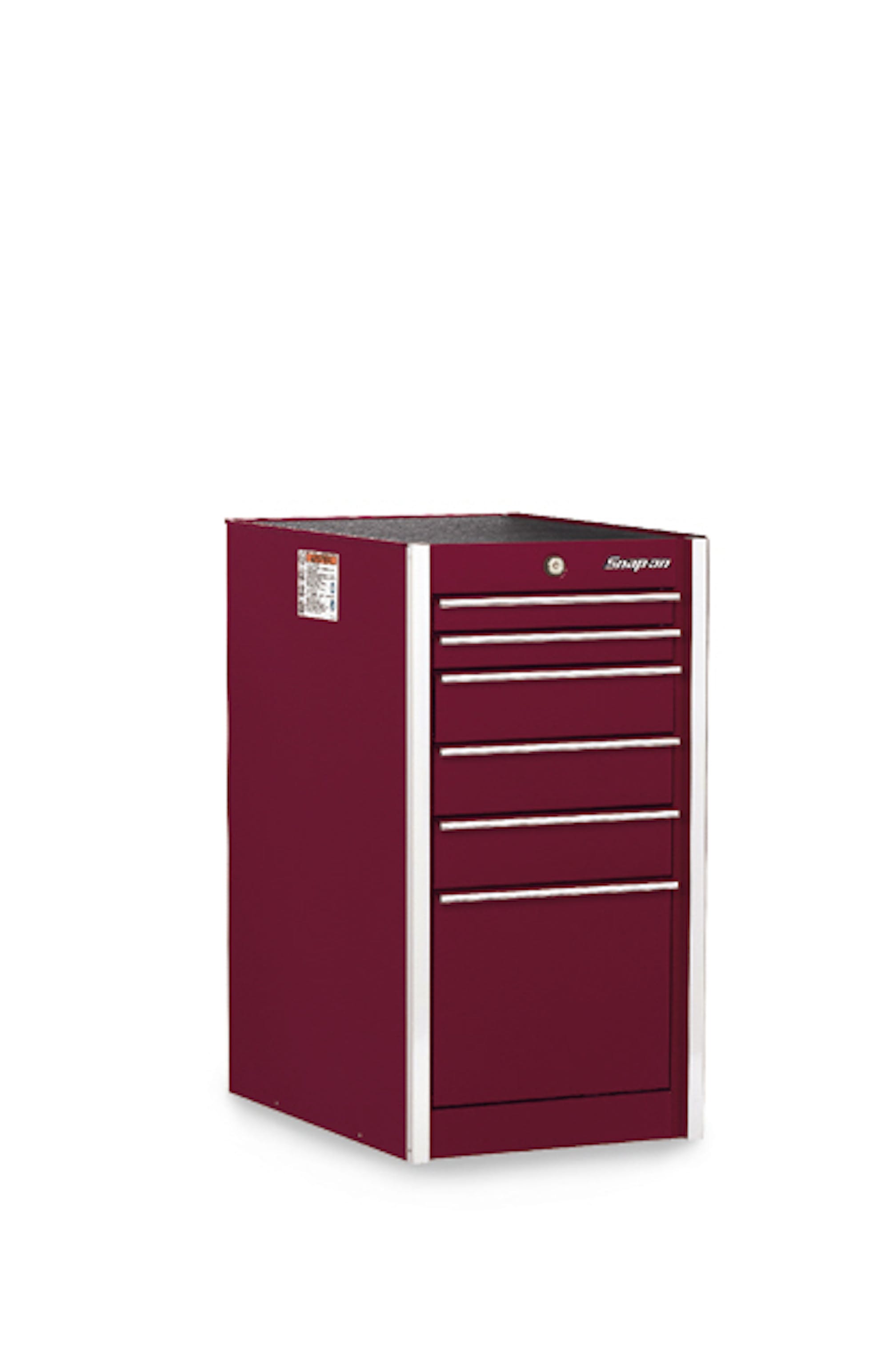 19" Six-drawer Single Bank Masters Series End Cabinet (deep Cranberry ...