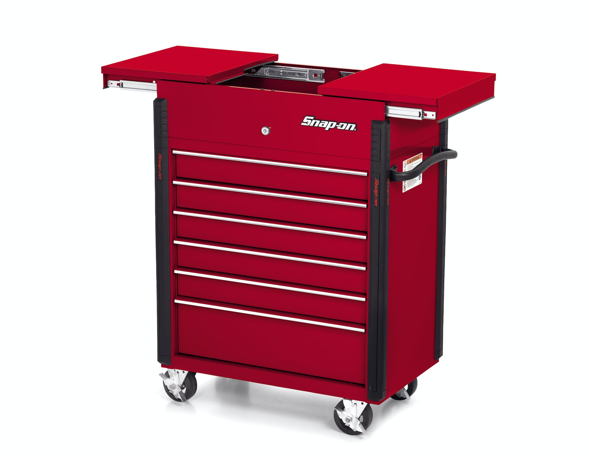 32" Six-drawer Compact Split Lid Cart (candy Apple Red) - KRSC343PJH ...