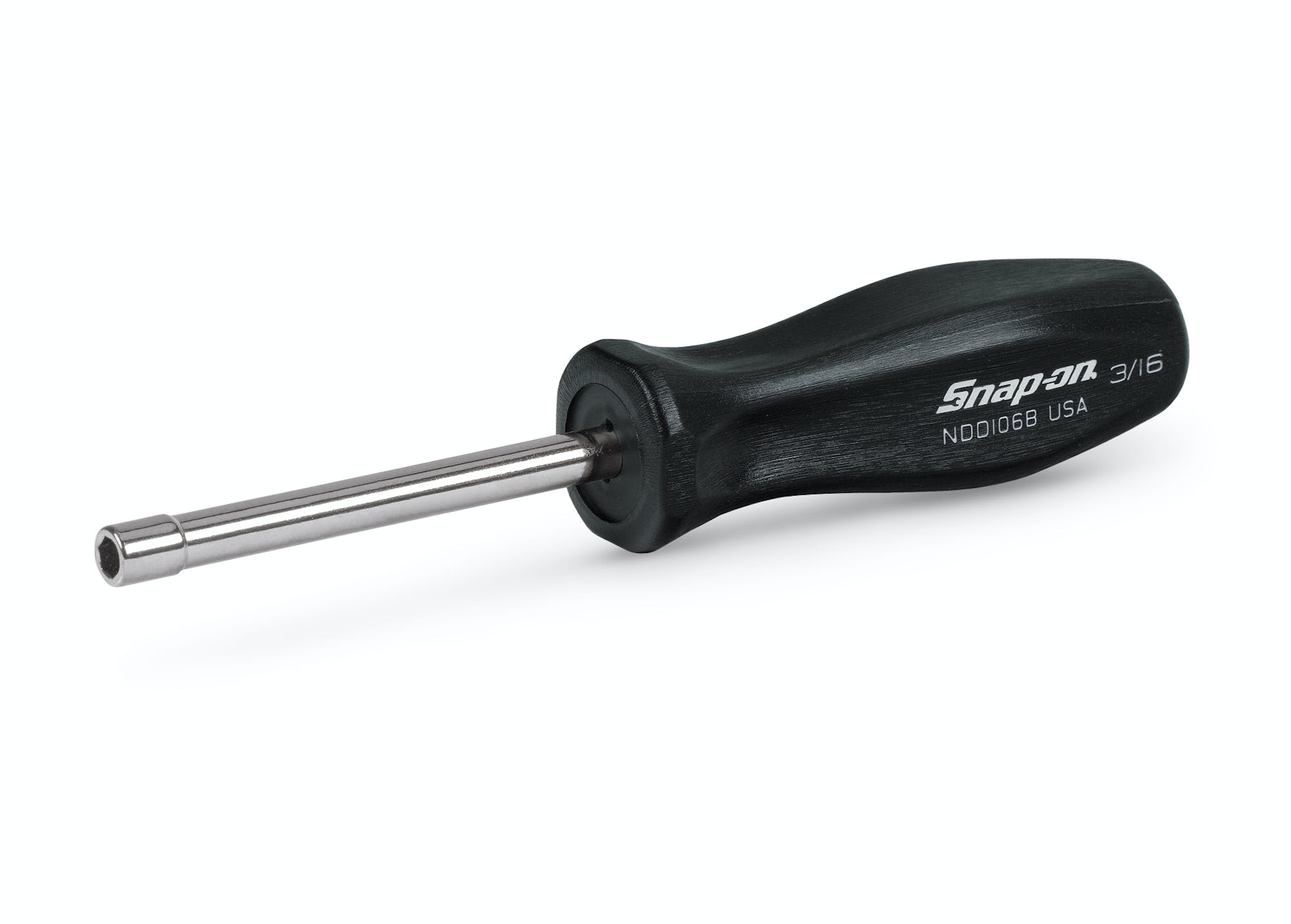 6-point Sae 3/16" Hard Handle Nut Driver (black) - NDD106B – Snap-On ...