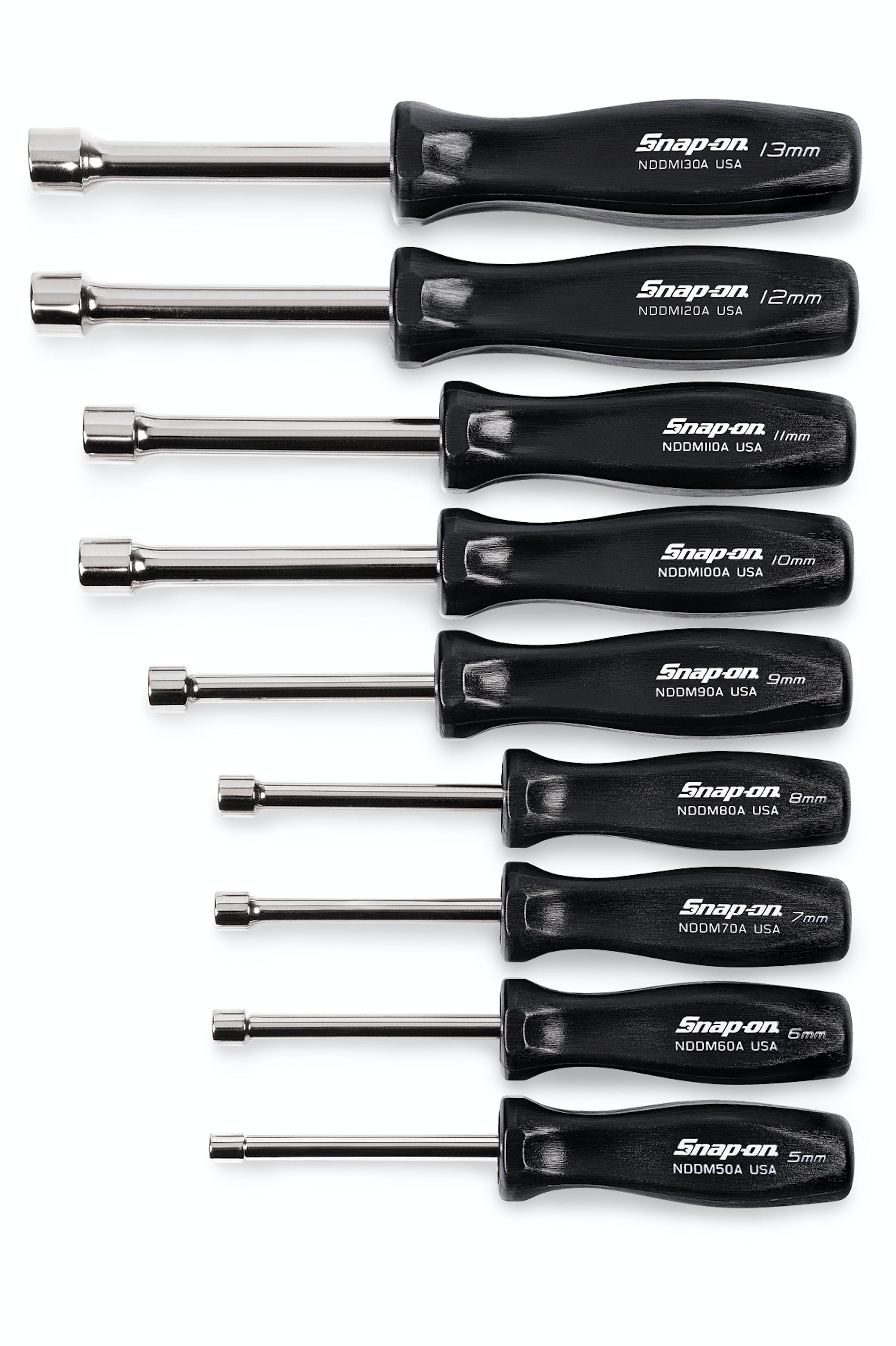 9 Pc Metric Hard Grip Nut Driver Set (5-13 Mm) - NDDM900A – Snap-On ...