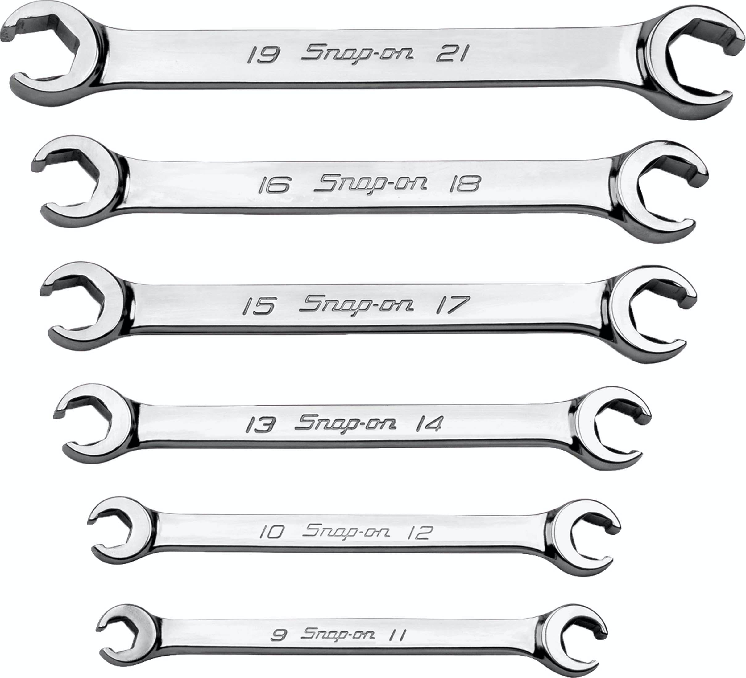 6 Pc 6-point Metric Flank Drive® Double End Flare Nut Wrench Set (9-21 ...