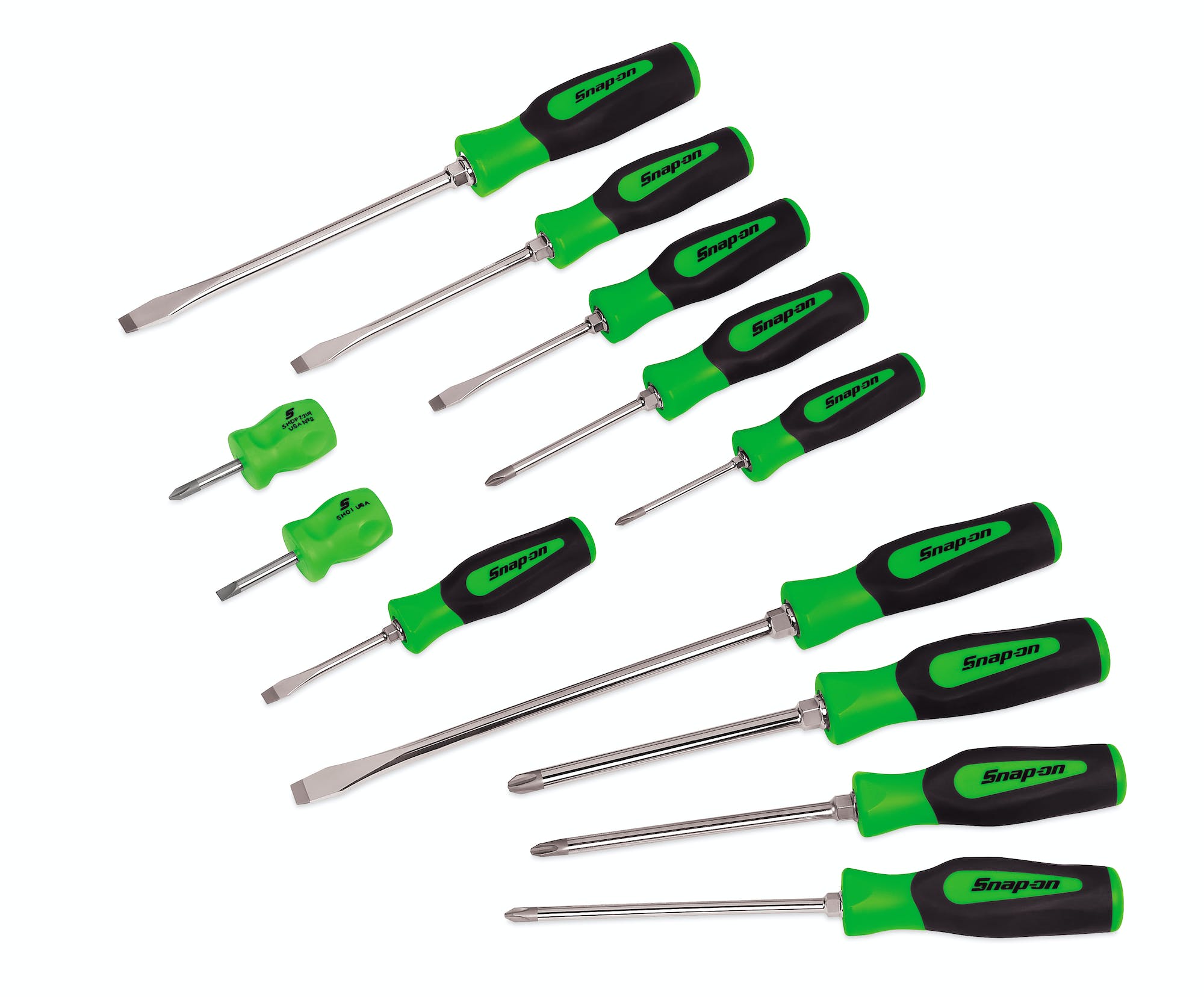 12 Pc Instinct® Soft Grip Combination Screwdriver Set (green ...