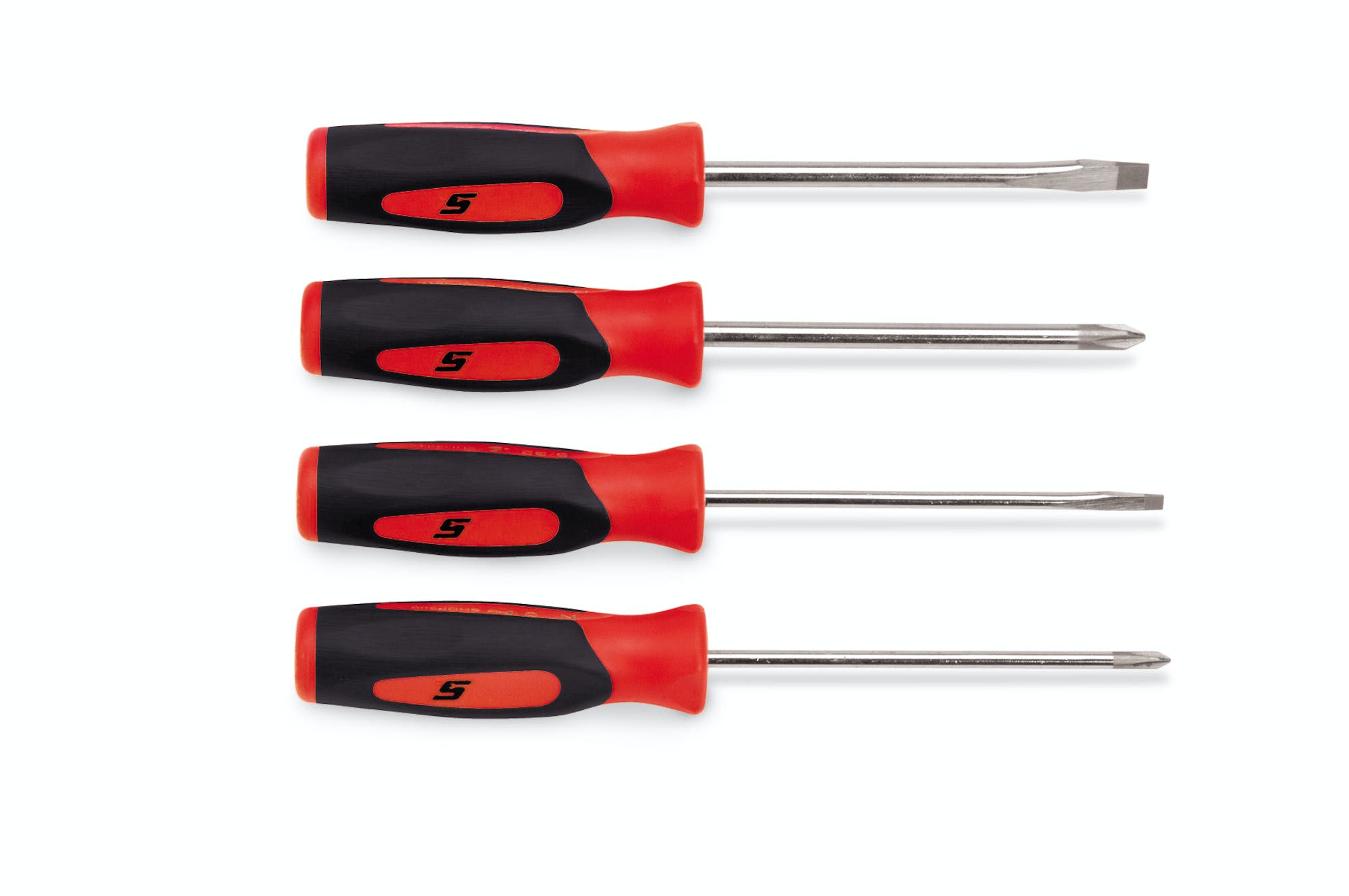 4 Pc Instinct® Combination Hard Grip Mini-tip Screwdriver Set (red ...