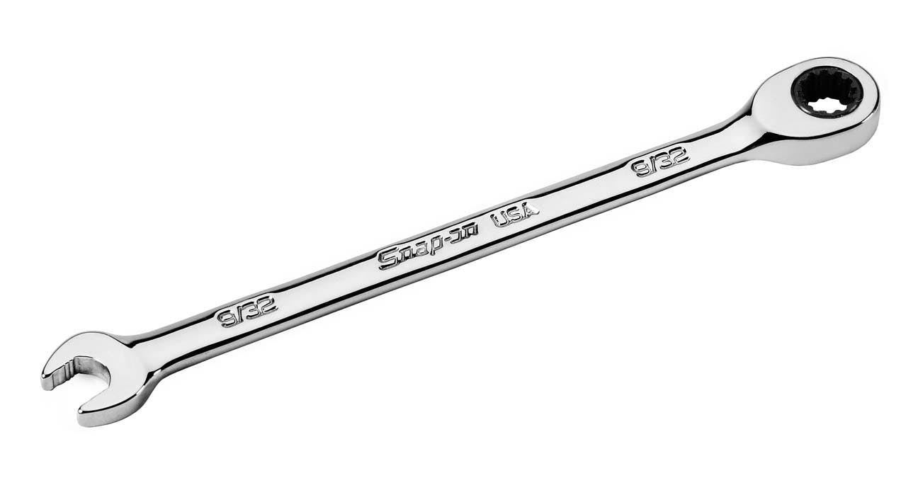 9/32" Sae, #9 Spline, Flank Drive® 0° Offset Non-reversible Ratcheting ...