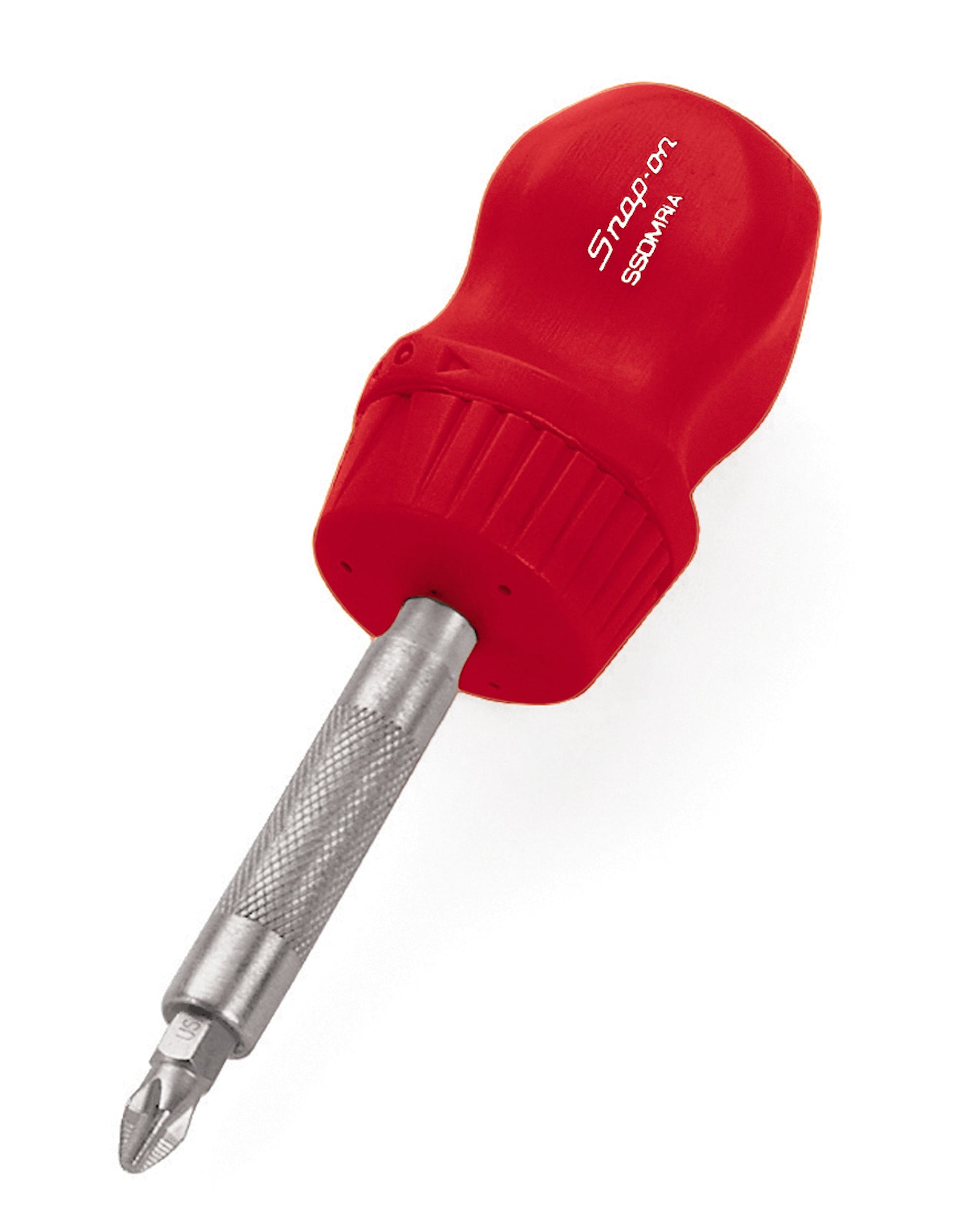 4-5/16" Ratcheting Magnetic Stubby Screwdriver (red) - SSDMR1AR – Snap ...